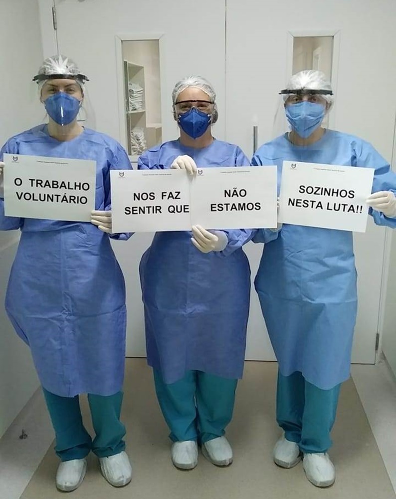 Produção voluntária de EPI’s para uso hospitalar no enfrentamento da ...